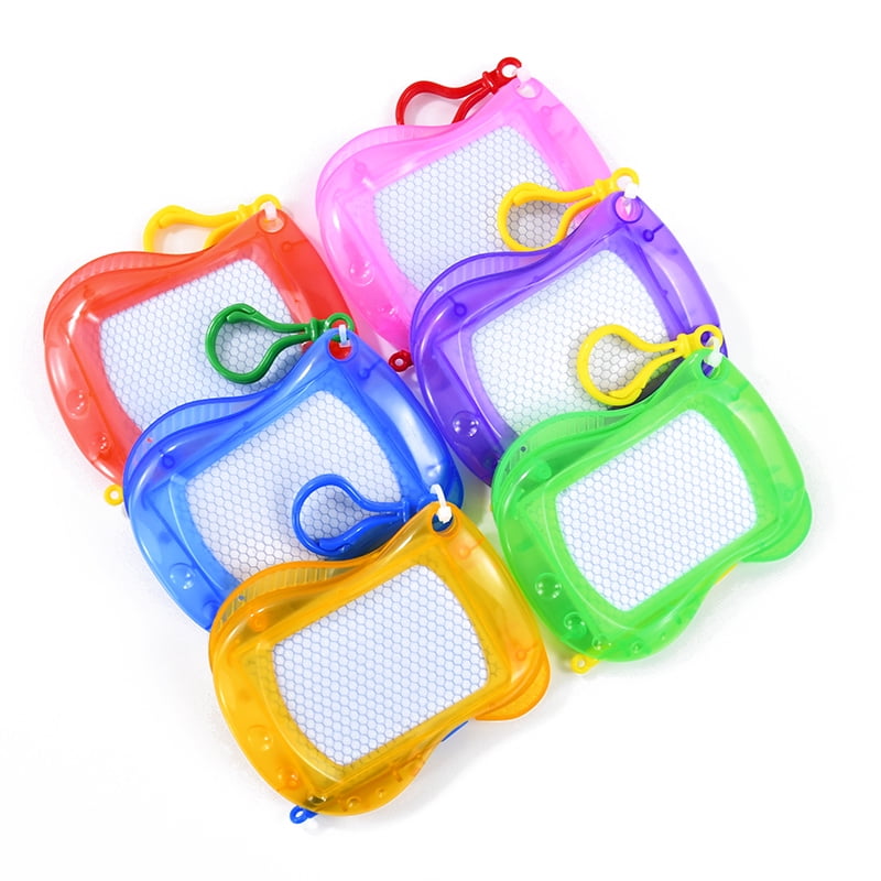 6/1Pcs Mini Magnetic Drawing Board Erasable Writing Pad Keychain Kids ...