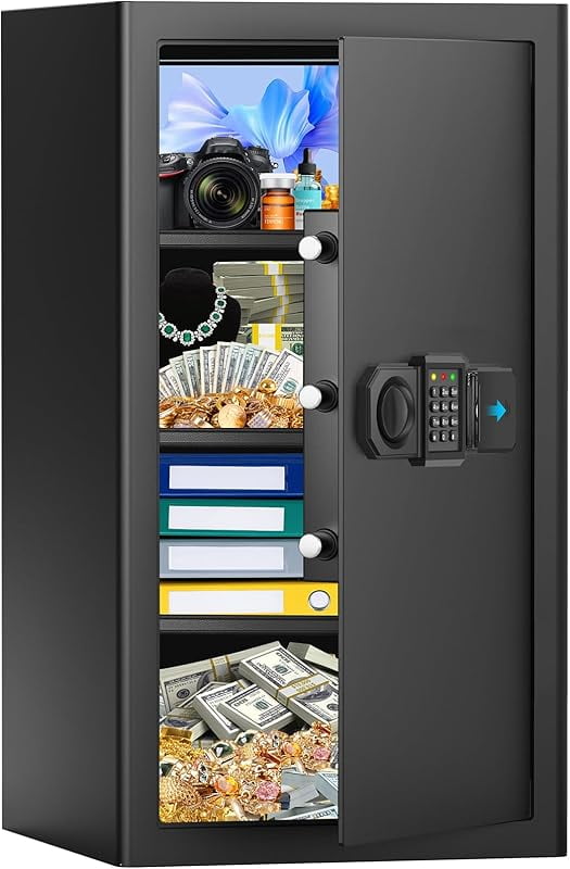 6.2 Cuft Large Fireproof Safe Box, Home Safes Water and Fireproof ...