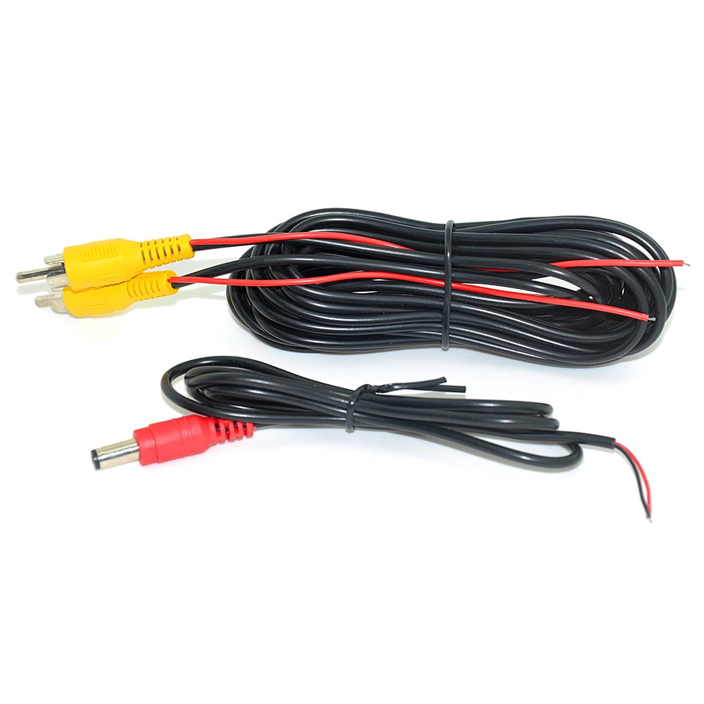 6-20 M RCA Video Cable with Power Line For Car Parking Rearview Rear ...