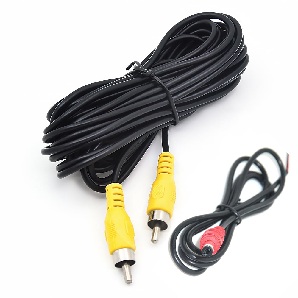 6-20 M RCA Video Cable with Power Line For Car Parking Rearview Rear ...