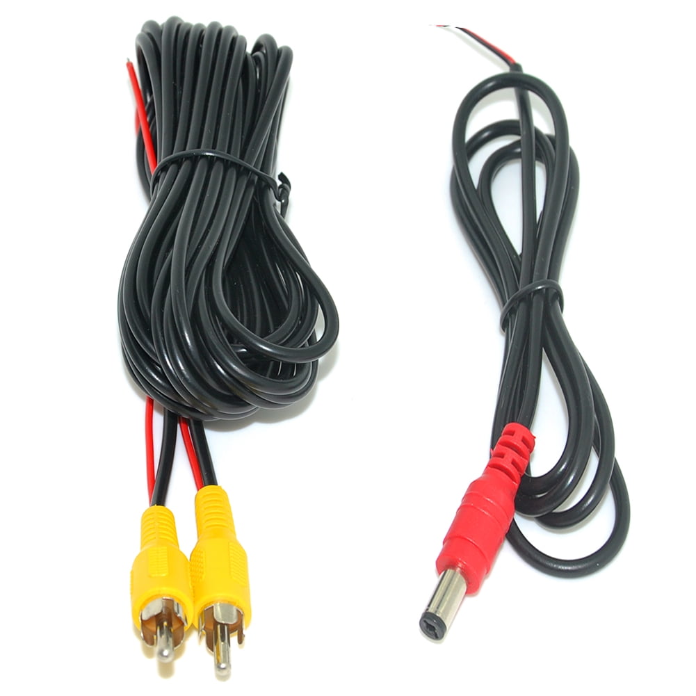 6-20 M RCA Video Cable with Power Line For Car Parking Rearview Rear ...