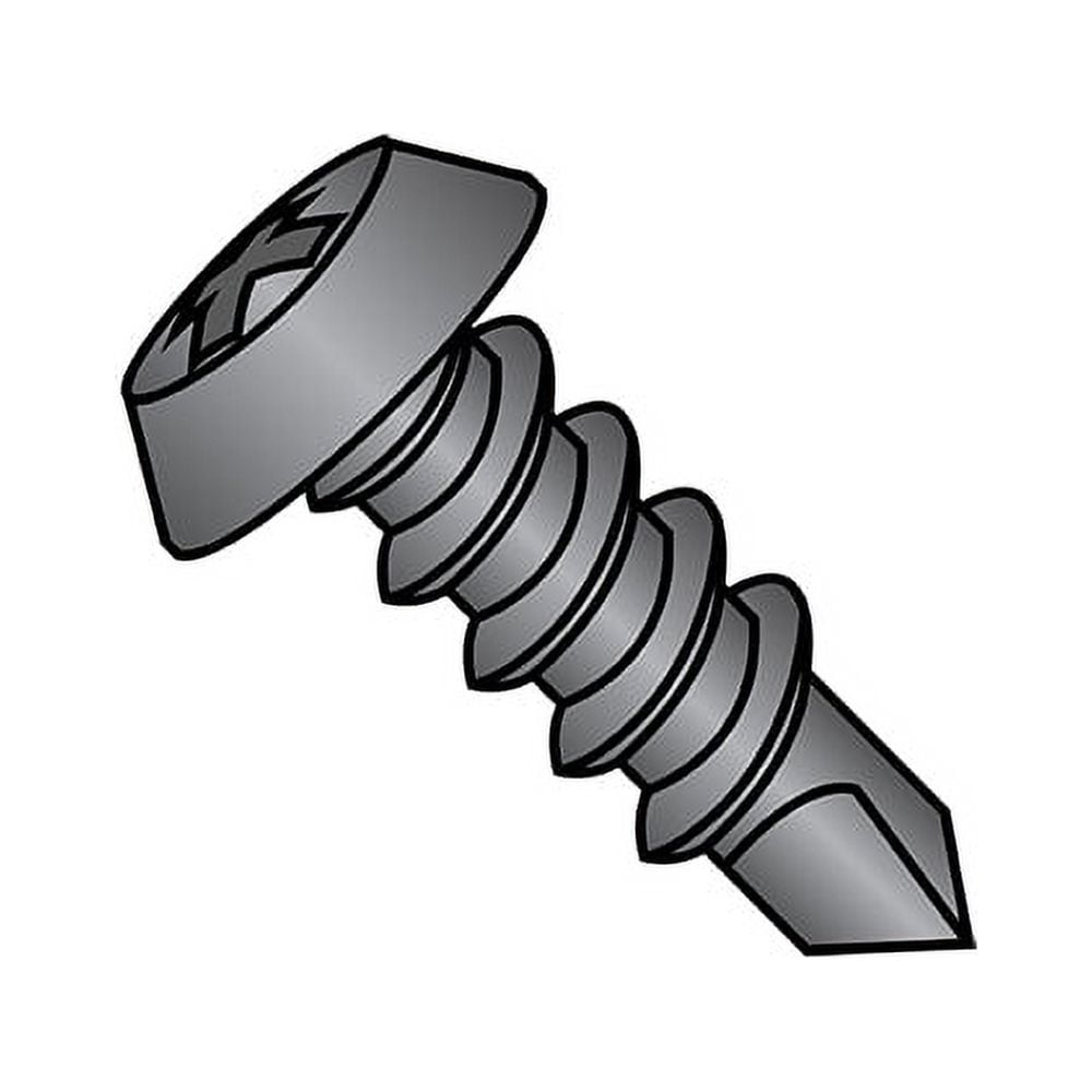 6-20X7/16 Special Phillips Pan Framing Tek Screw Full Thread Black ...
