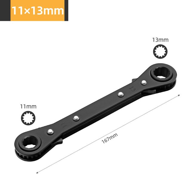 6-21mm Double-End Two-Way Ratcheting Wrench Plum Blossom for Car Repair ...