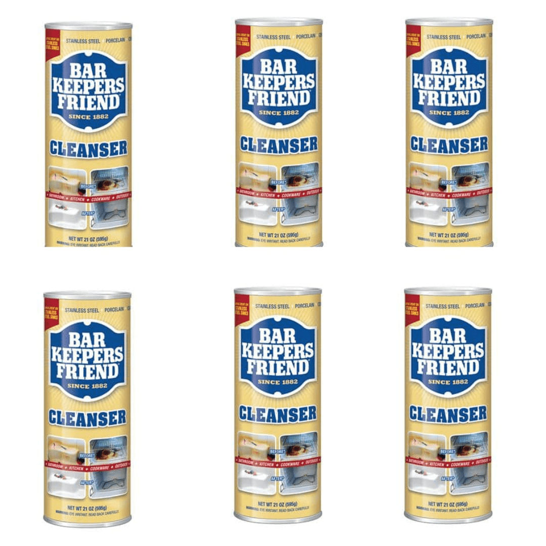 6 21oz Bar Keepers Powder Cleanser Multipurpose Cleaner, Stain & Rust ...