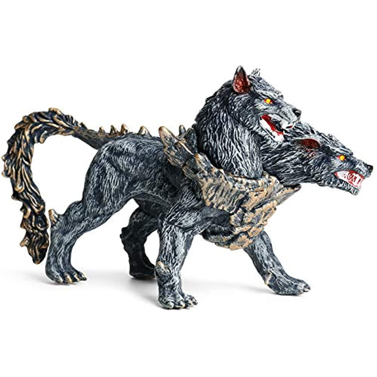 6.23 x 2.56 x 3.74 inches Realistic Cerberus Figurine Plastic Monster ...