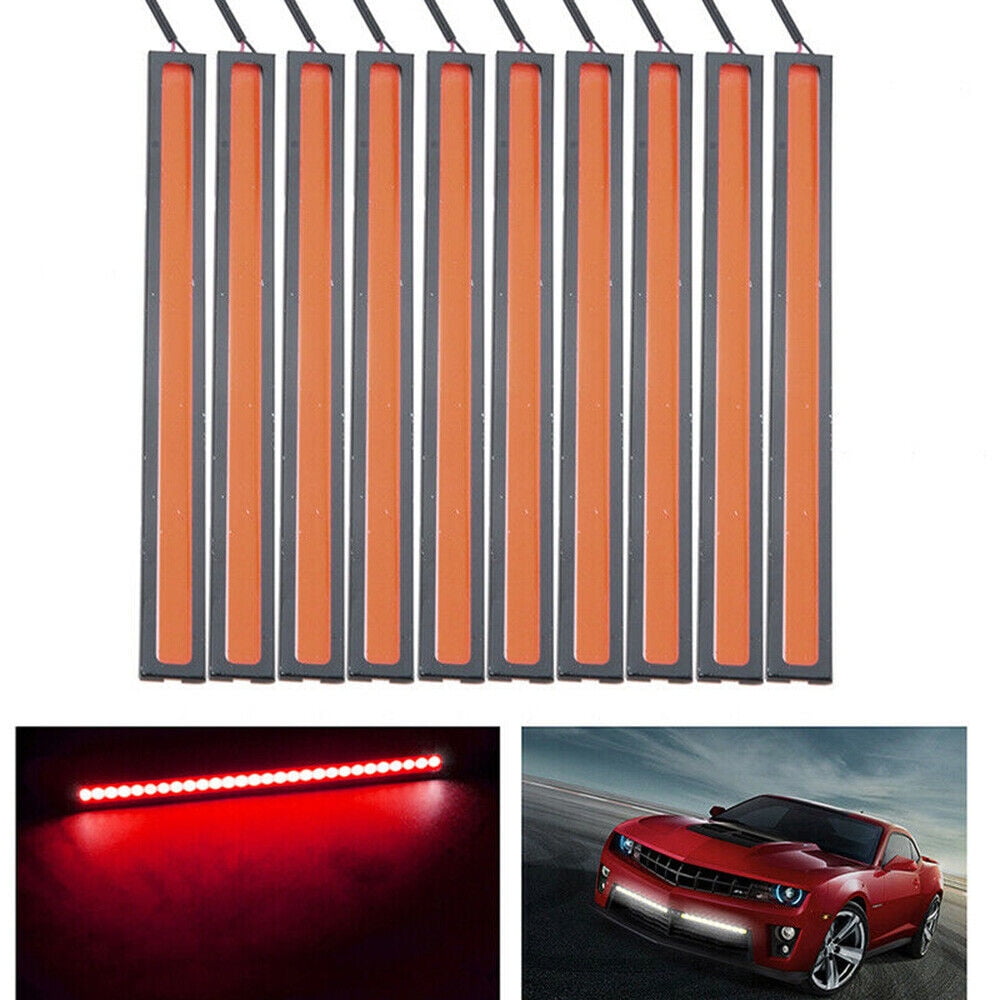 6~24 PACKS 12V LED Strip DRL Daytime Running Lights Fog COB Car Lamp EBS - Walmart.com