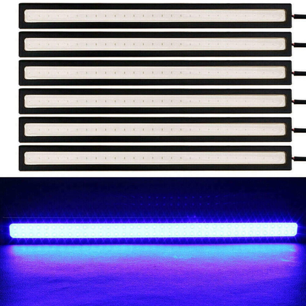 6~24 PACKS 12V LED Strip DRL Daytime Running Lights Fog COB Car Lamp ...