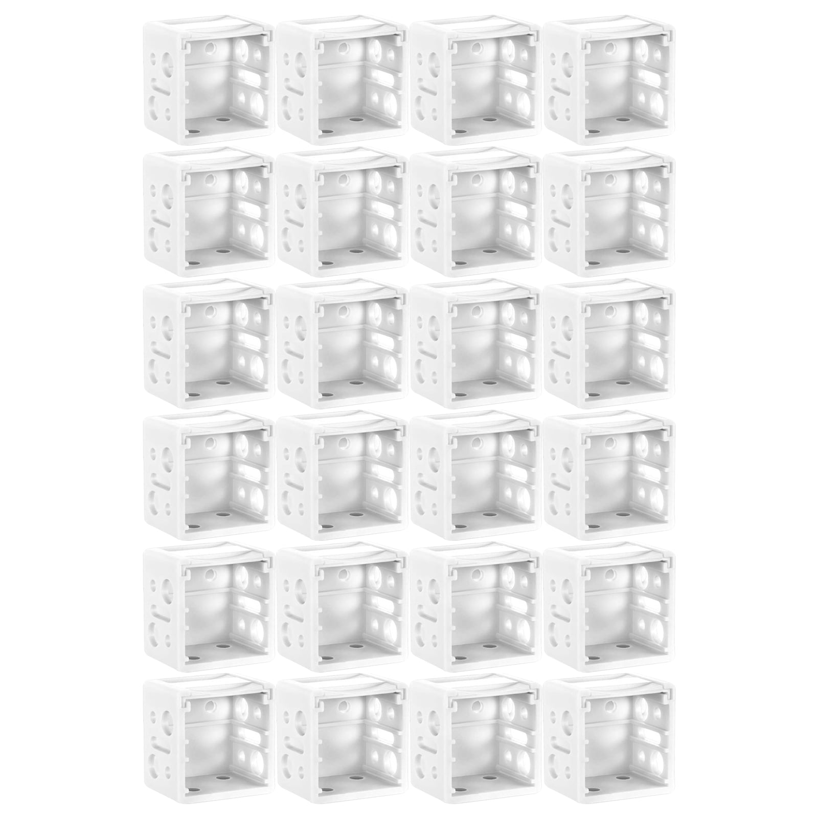 6/24 Pieces Window Shade Mounting Brackets White Square Box Blind ...