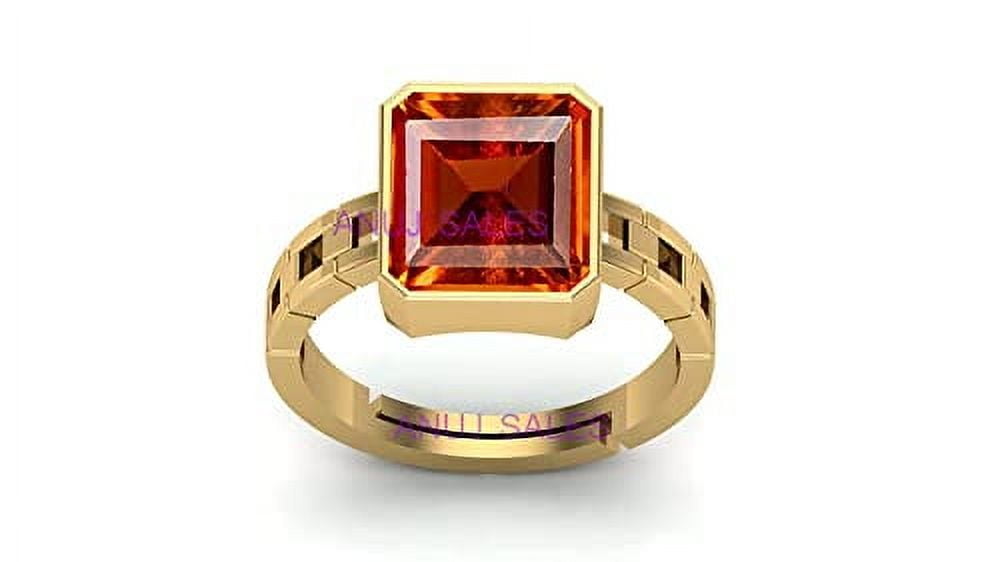 6.25 Carat Natural Gomed Stone Astrological Gold Ring Adjustable Gomed ...