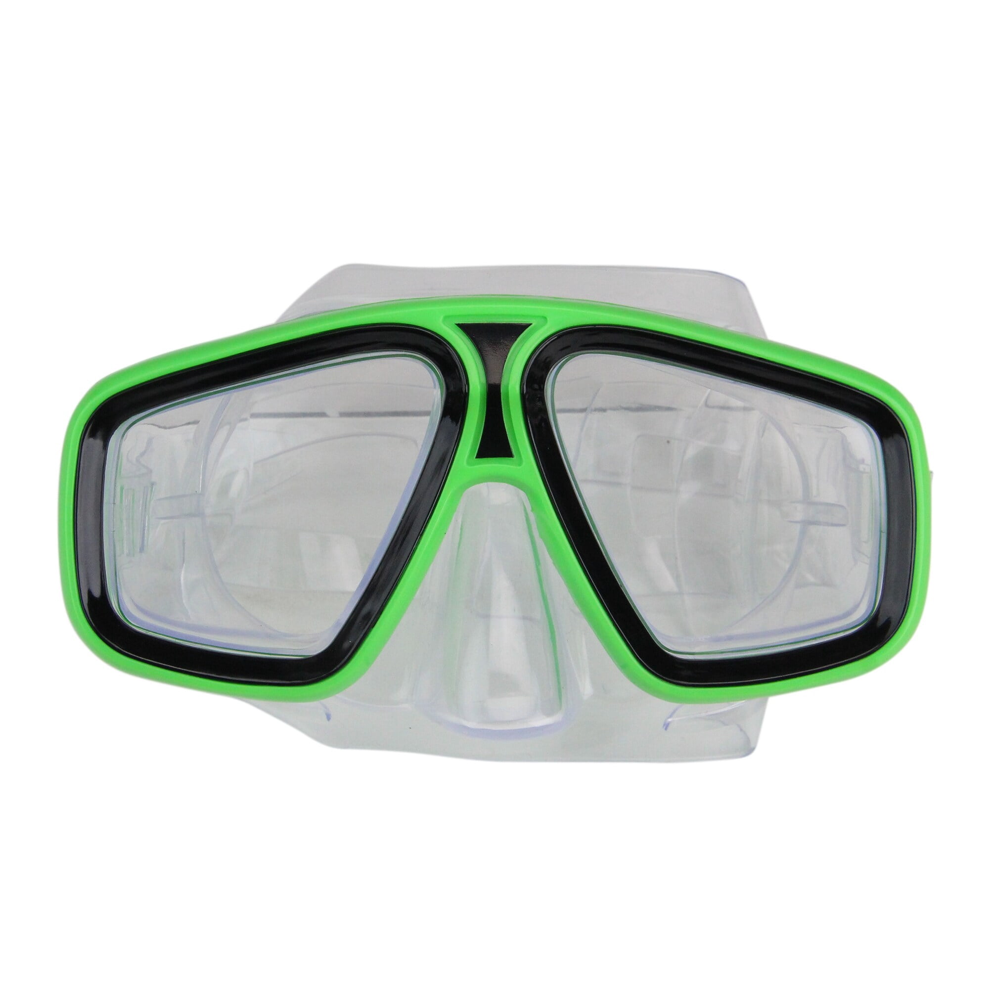 6.25" Lime Green and Clear Laguna Recreational Swim Mask With Nose ...