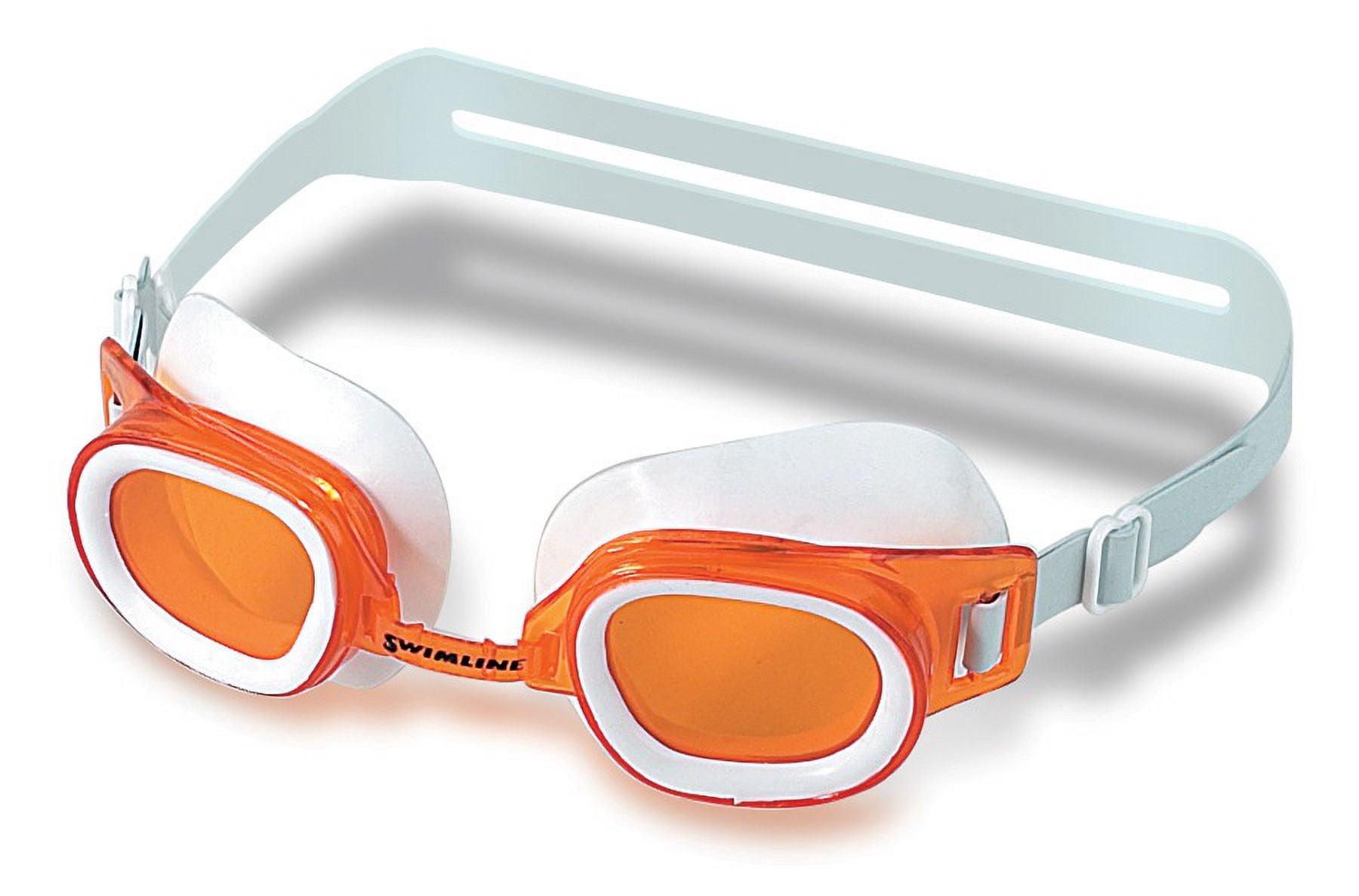 6.25" Orange Recreational St. Lucia Goggles Swimming Pool Accessory ...