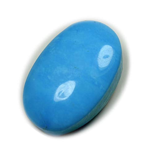 6.25 Ratti Certified Natural Turquoise Firoza Stone 5.68 Carat Oval ...