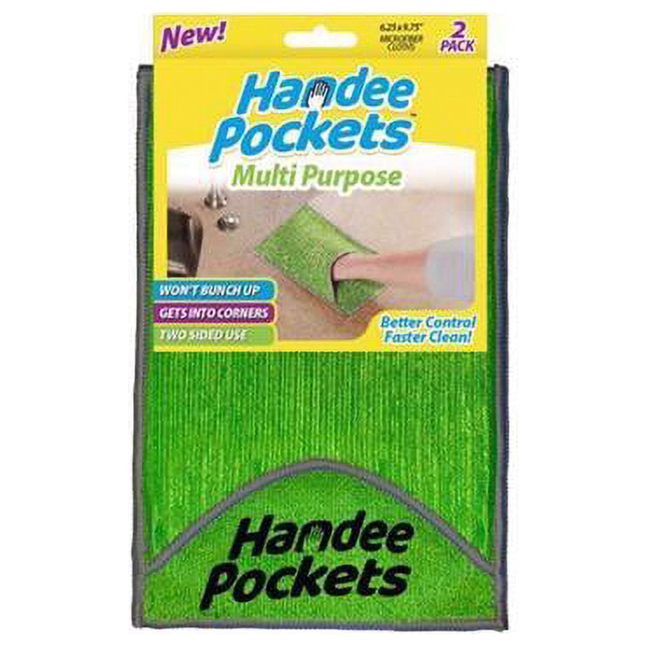 6.25 x 9.75 in. Microfiber Cleaning Cloth, Green - 2 per Pack - Pack of ...