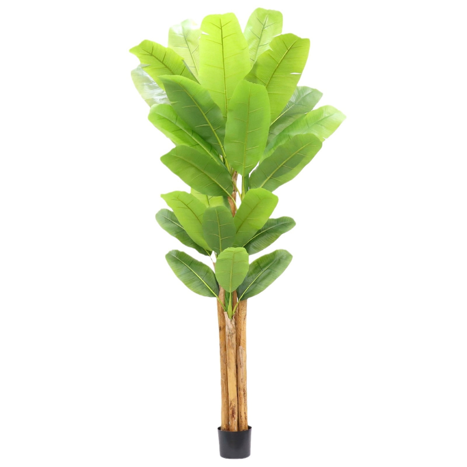 6.2FT/6.9FT Tall Artificial Banana Tree Fake Banana Tree With 10 Large ...