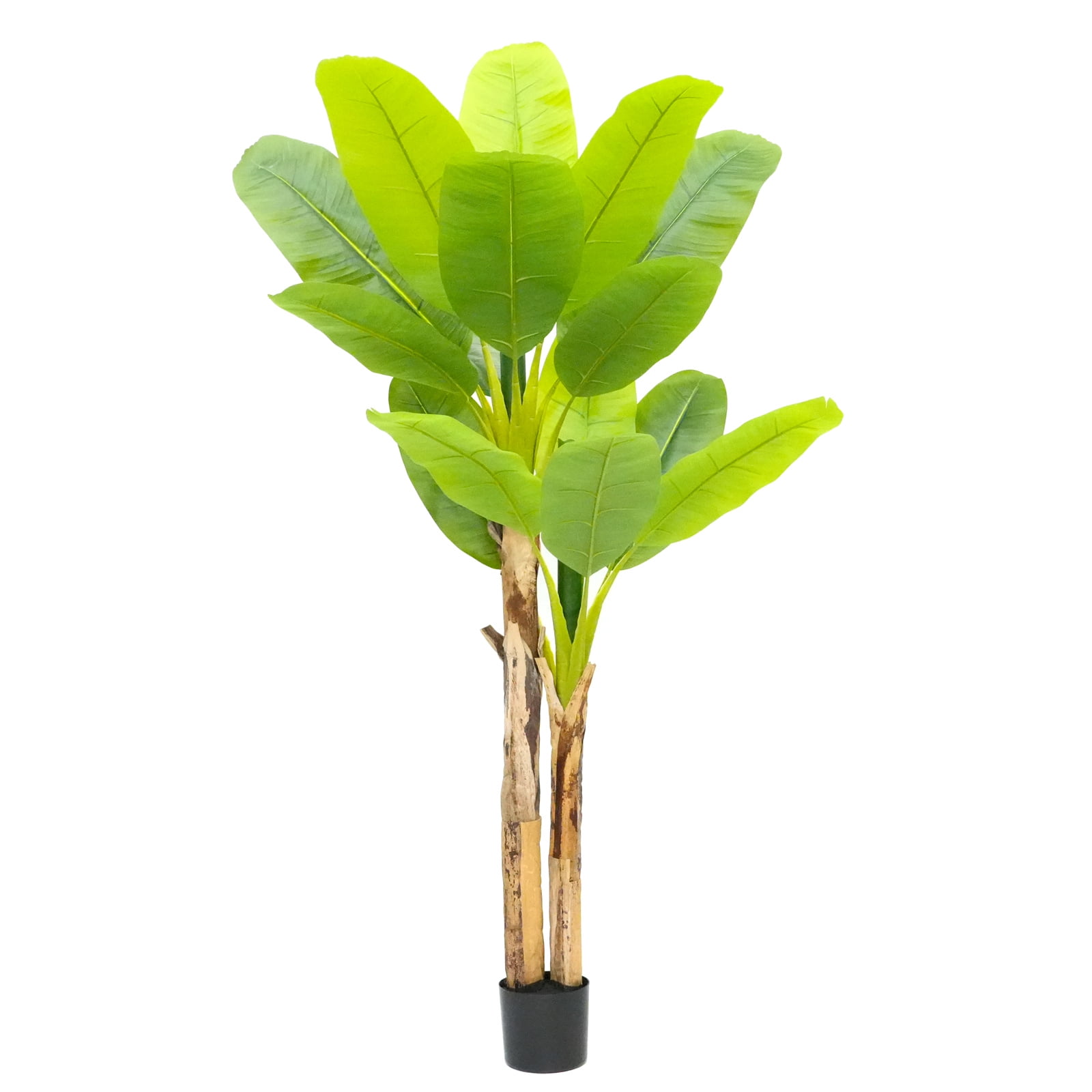 6.2FT/6.9FT Tall Artificial Banana Tree Fake Banana Tree With 10 Large ...