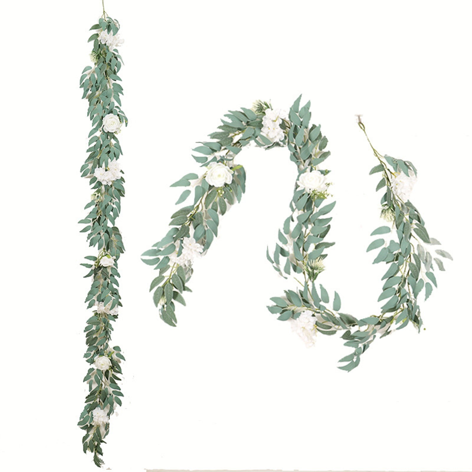 6.2Ft Artificial Flower Garland Decorations, Willow Vine Garland with ...