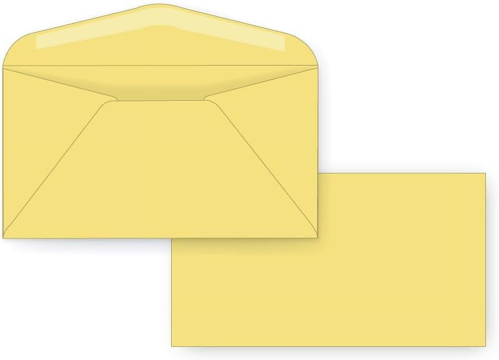 #6 3/4 Regular Envelope - Pastel - 24# Canary Yellow (3 5/8 x 6 1/2 ...