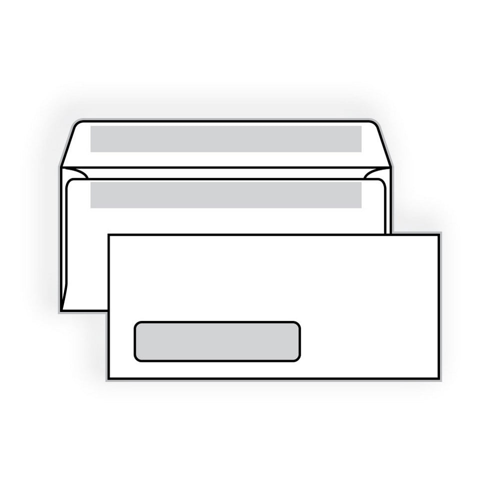 #6-3/4 Side Seam Window Pres-Stik, 3-5/8" x 6-1/2", White, Poly Window ...