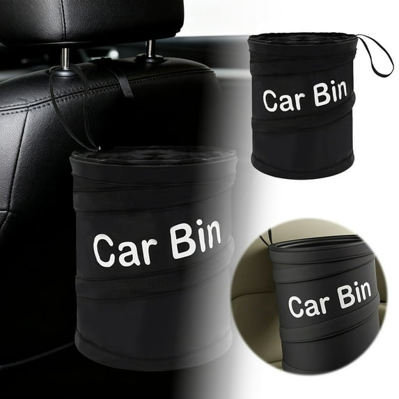 6.3*7.8 Inch Car Can for Back Seat, 1-Second Pop Up Foldable Leakproof ...