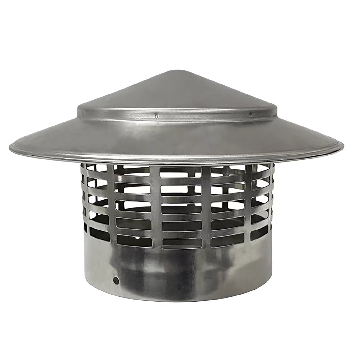6.3" Cone Top Chimney Cap, Round Roof Rain Chimney Cover with Screen ...
