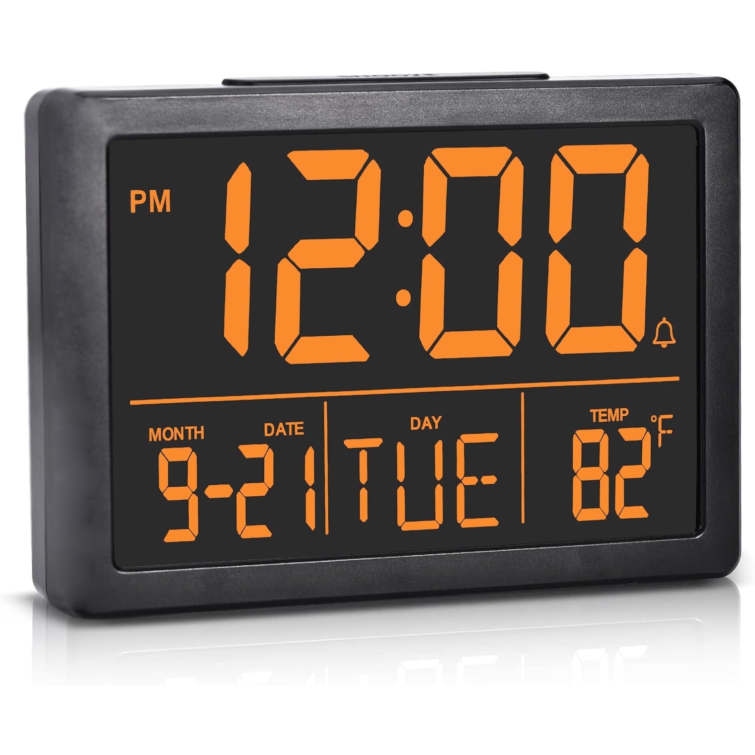 6.3" Digital Clock with Large Display, with Day and Date, Snooze ...