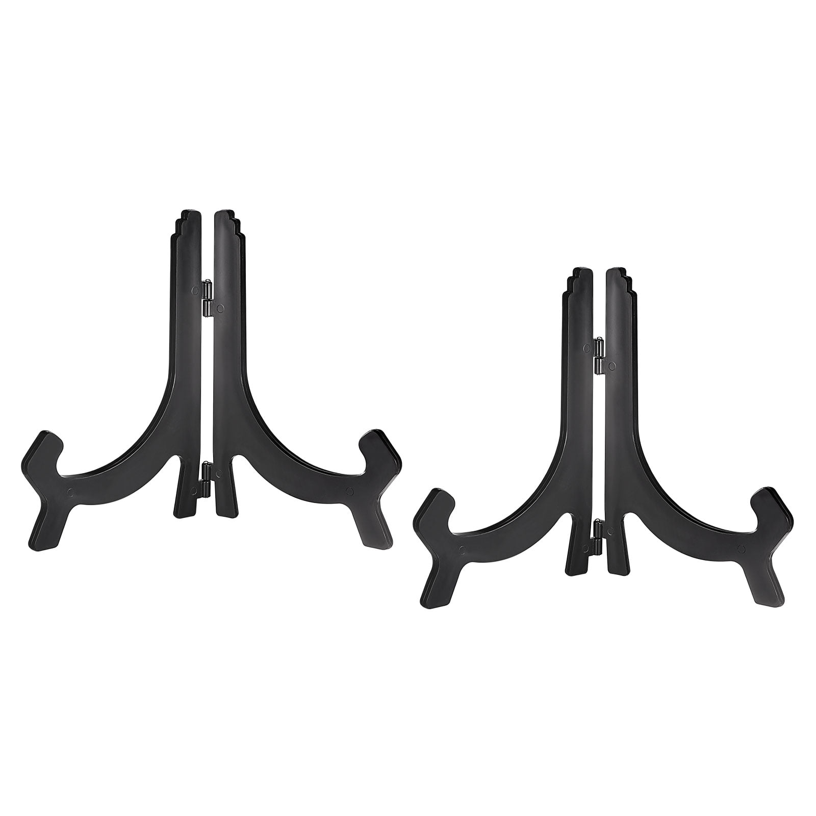 6.3" Easel Plate Holder, Plastic Folding Display Stand Black for ...