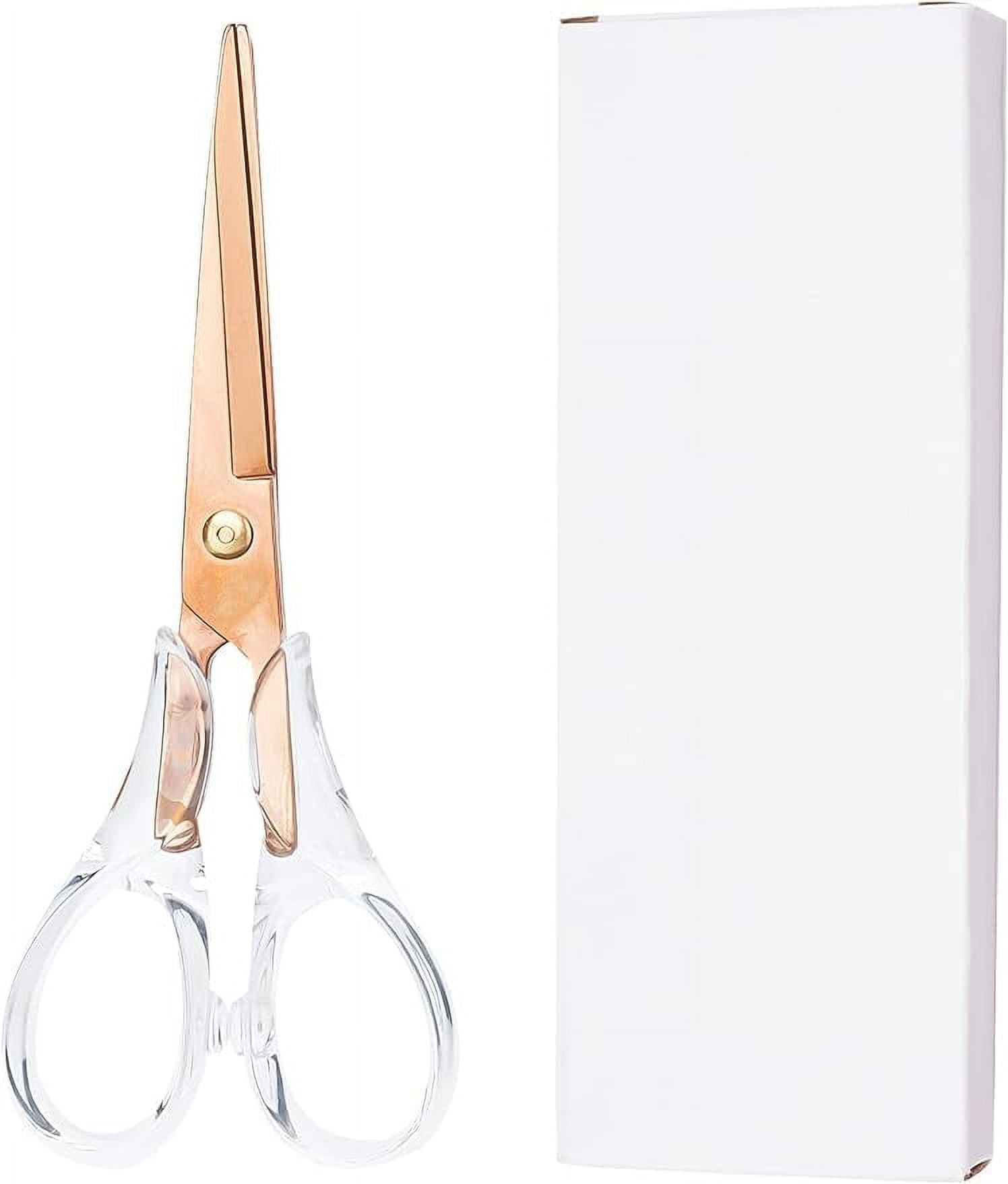 6.3 Inch Acrylic Handle Scissors Stainless Steel Scissors Paper Shears ...