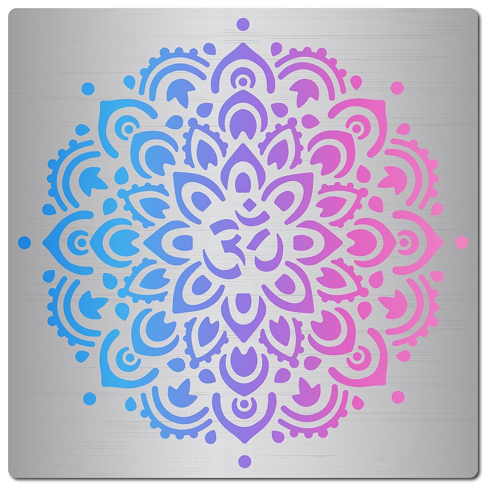 6.3 Inch Arrow Pattern Metal Stencil Curved Wood Burning Stencil ...