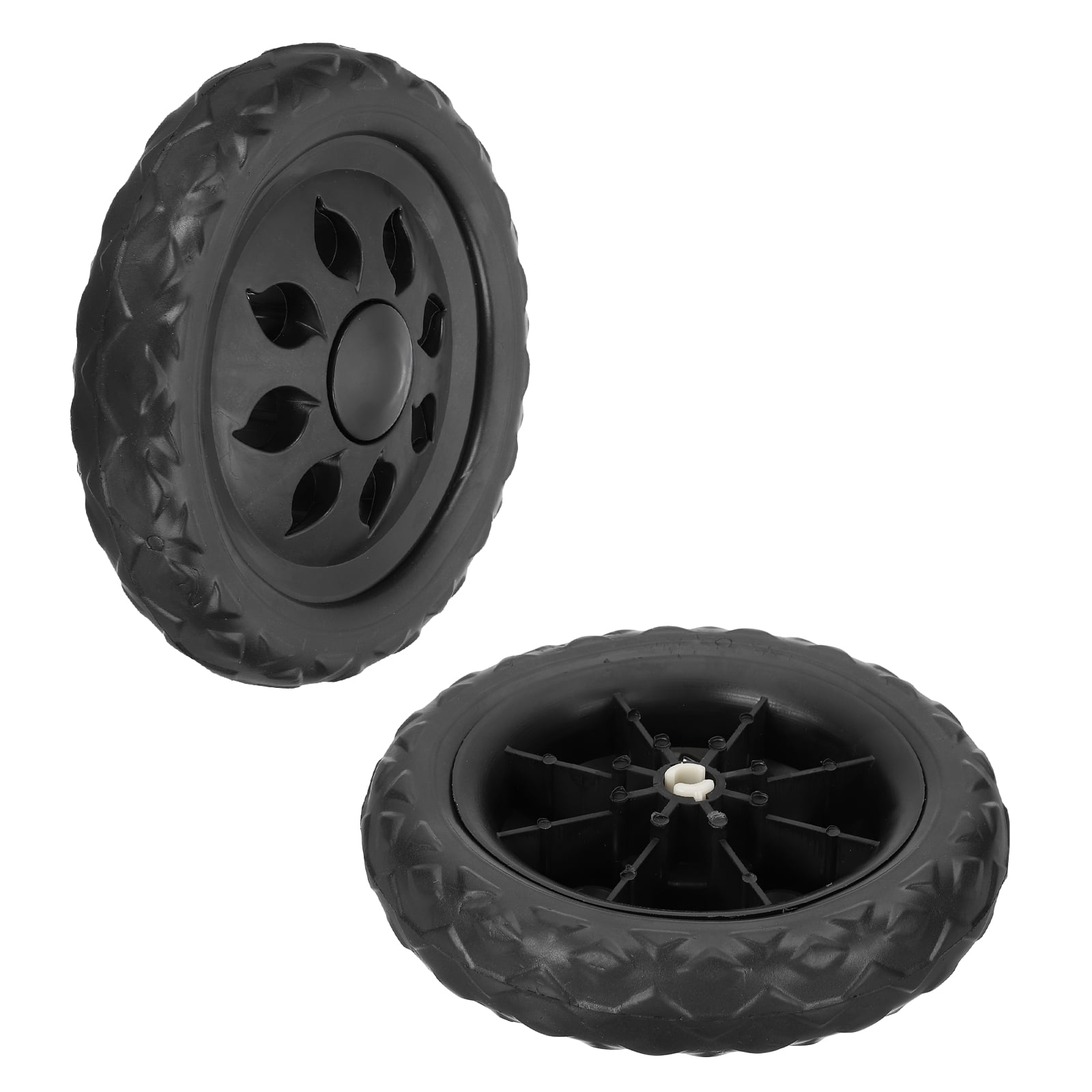 6.3 Inch Dia Shopping Cart Wheels Replacement Heavy Rubber Foaming ...