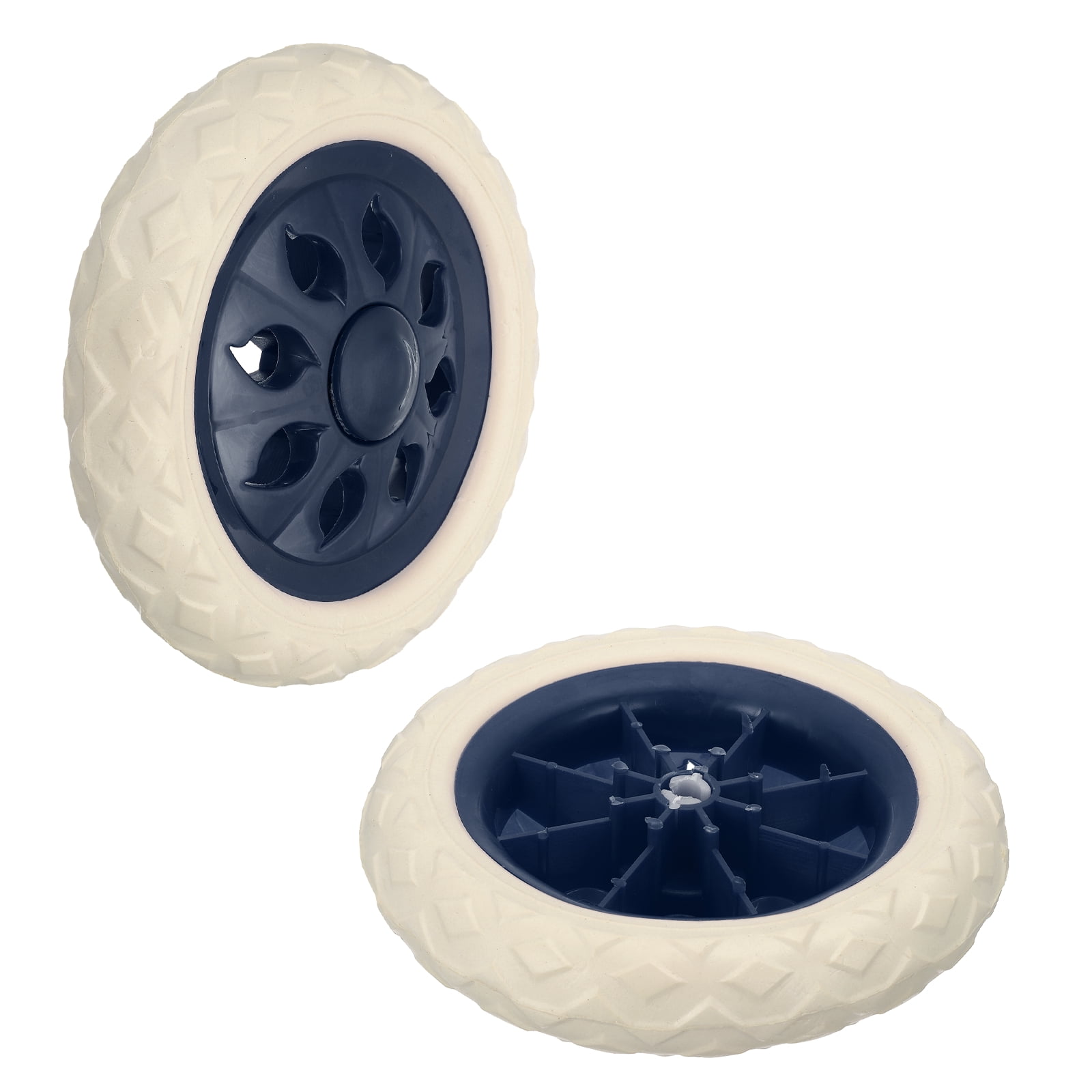 6.3 Inch Dia Shopping Cart Wheels Replacement Heavy Rubber Foaming ...