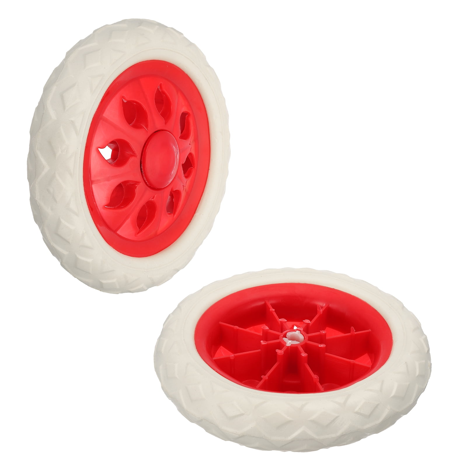 6.3 Inch Dia Shopping Cart Wheels Replacement Heavy Rubber Foaming ...