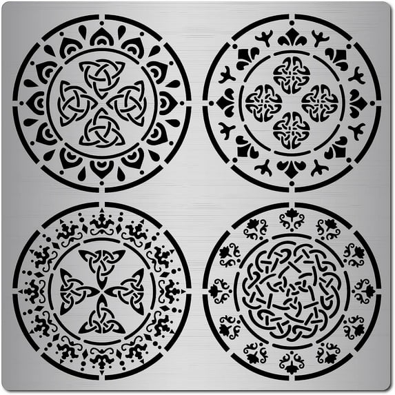 6.3 Inch Metal Celtic Knot Stencil Stainless Steel Symbol Painting ...