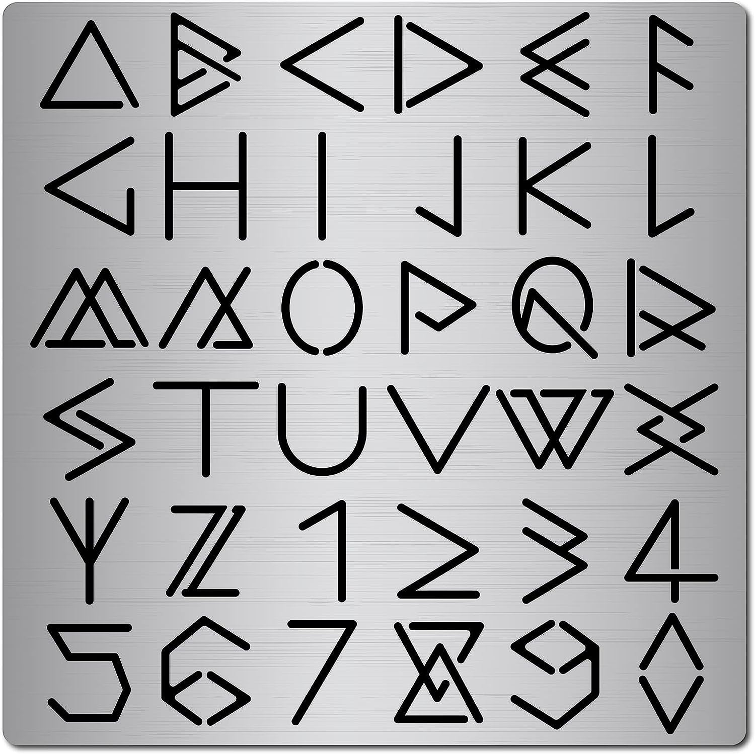 6.3 Inch Metal Gothic Font Lettering Stencil Nepal | Ubuy