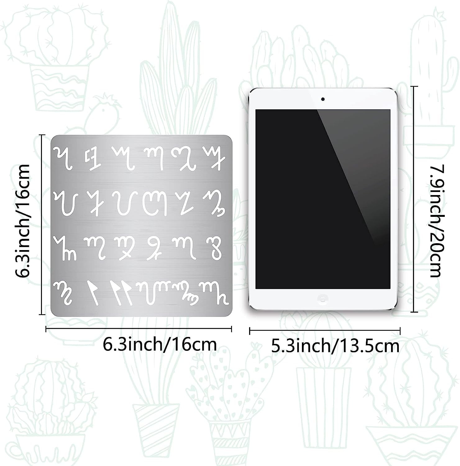 6.3 Inch Metal Letter Stencil Sorceress Letters Stencils Alphabet ...