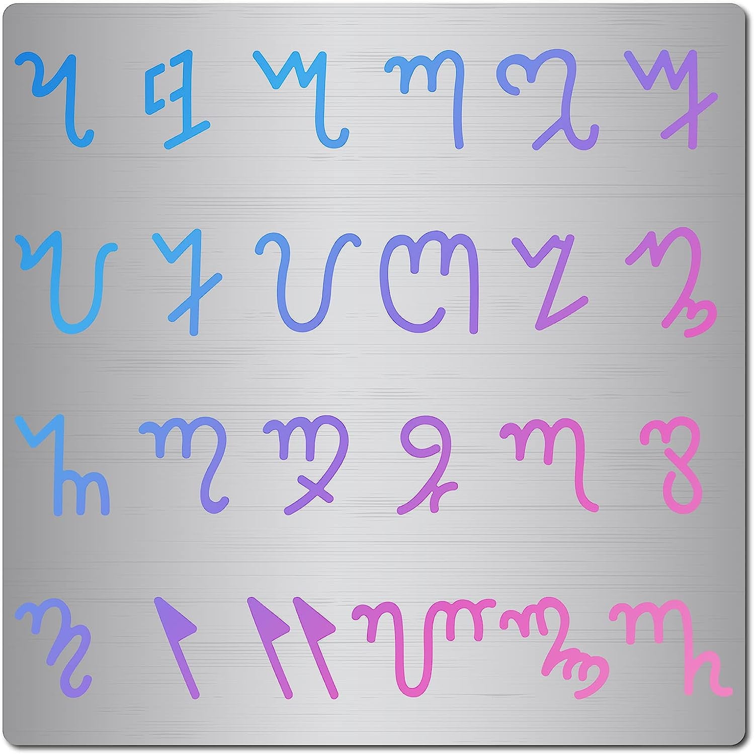 6.3 Inch Metal Letter Stencil Sorceress Letters Stencils Alphabet ...