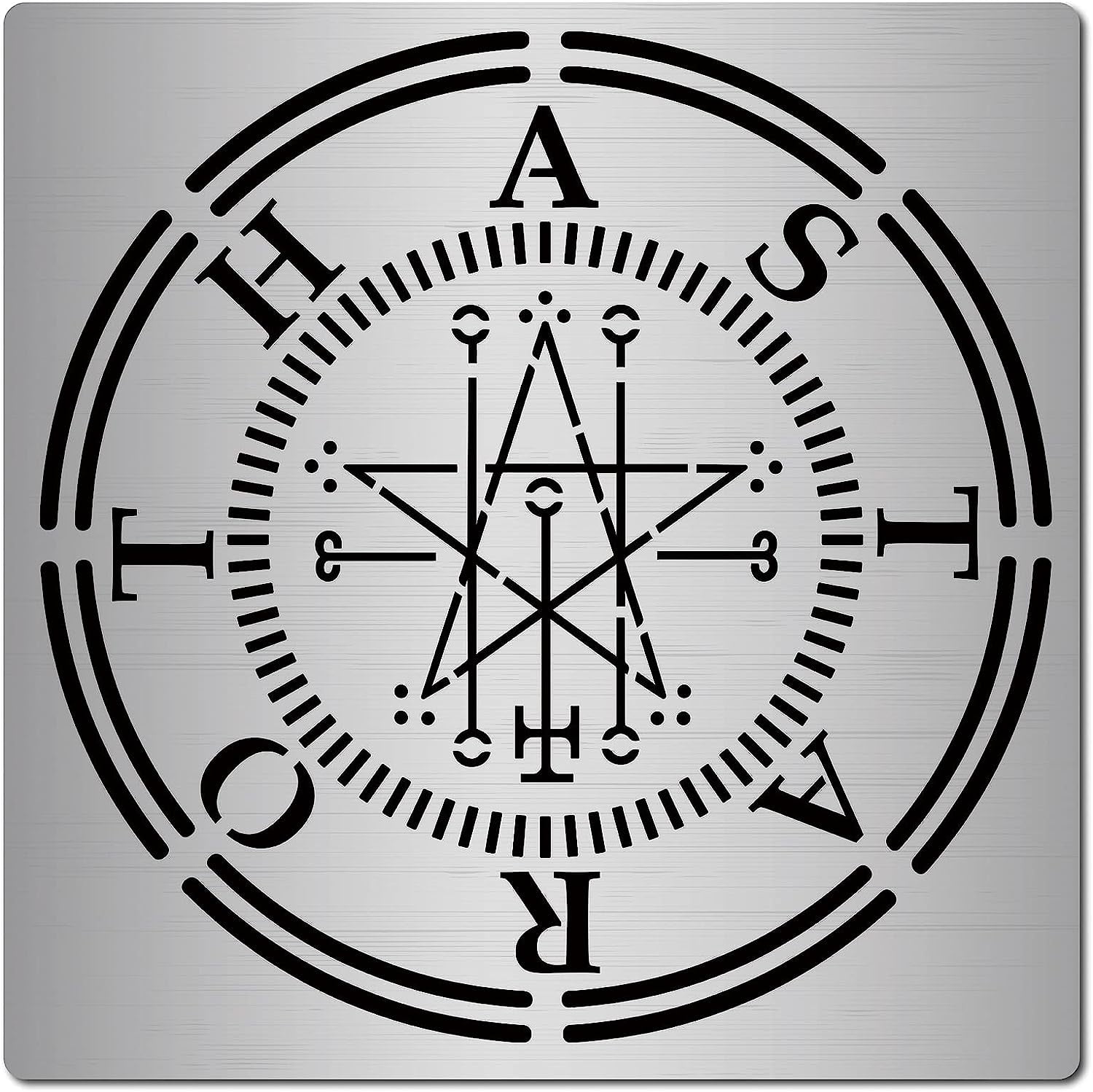 6.3 Inch Metal Viking Compass Stencil Stainless Steel Letter Painting ...