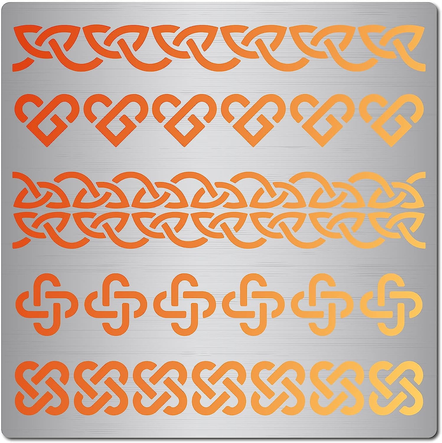 6.3 Inch Reusable Metal Viking Symbol Stencil Celtic Knot Engraving ...