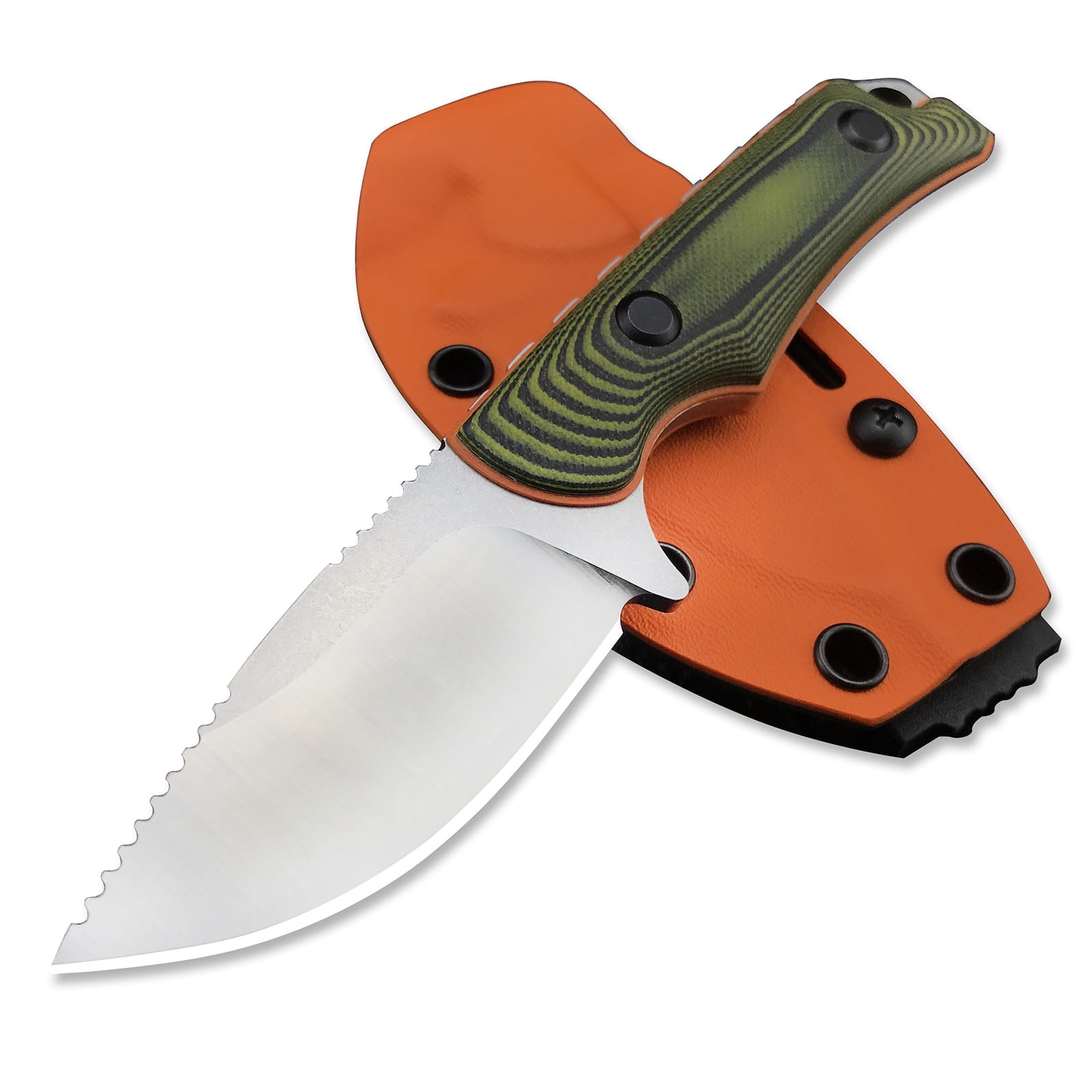 6.3 Inches Fixed Blade Knife with Kydex Sheath, Full Tang Straight ...