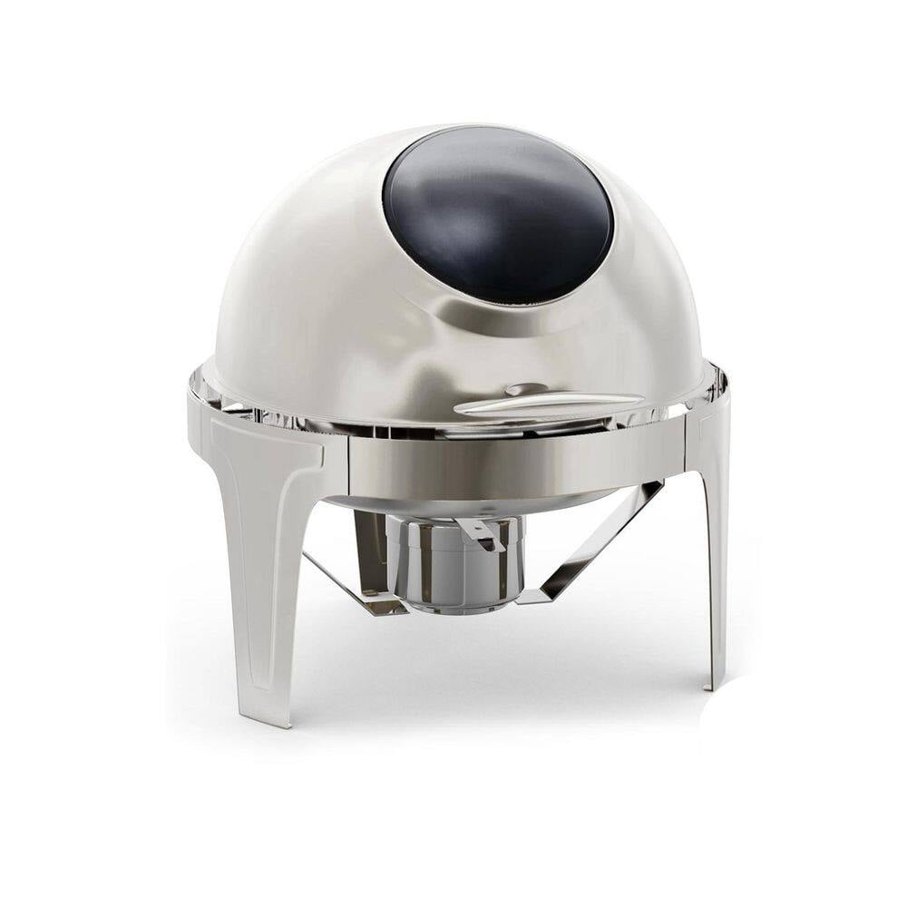 6.3 Qt. Round Stainless Steel Chafing Dish Buffet Server with Visible ...