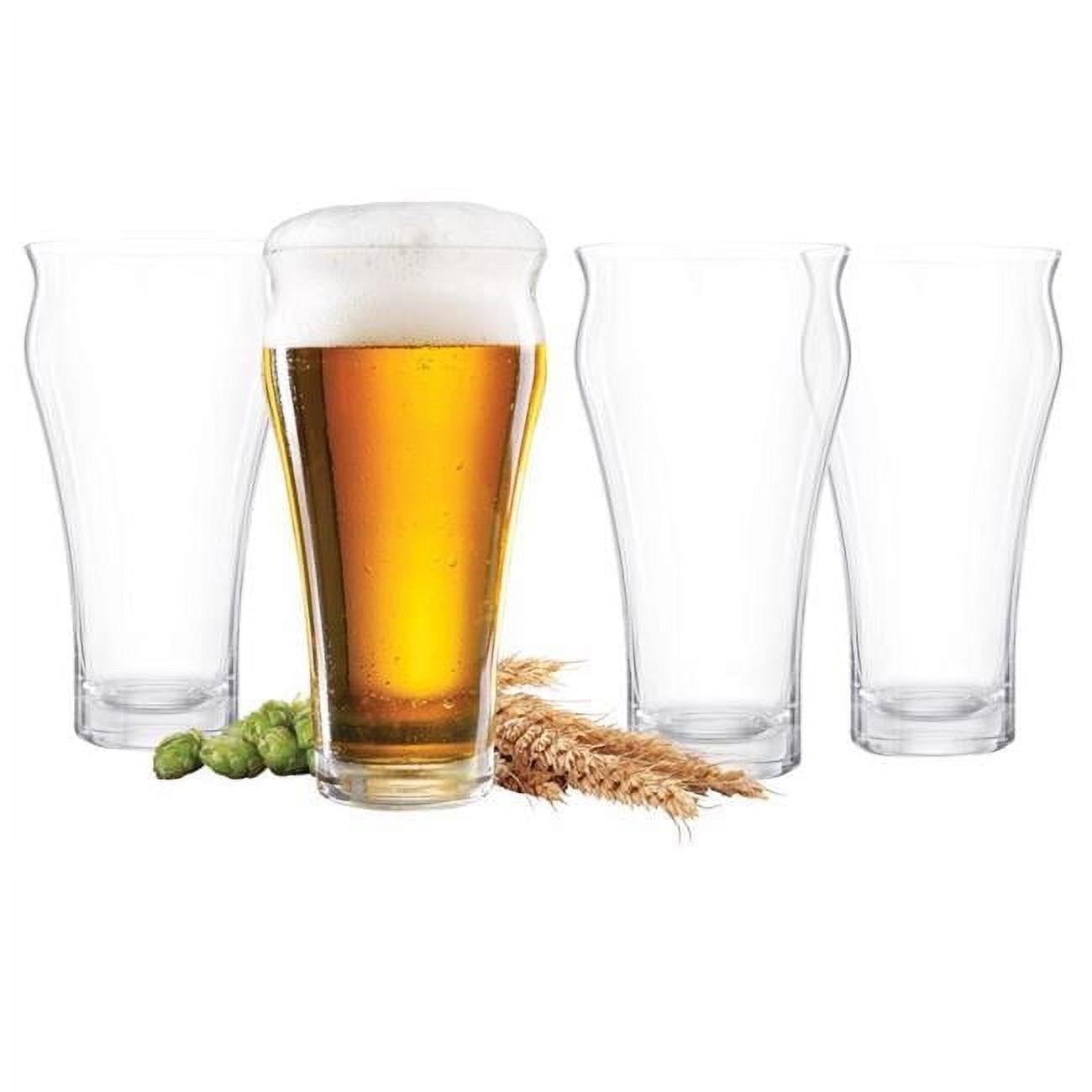 6.3 in. Crystal Beer Glass Gift Set, Clear - Walmart.com