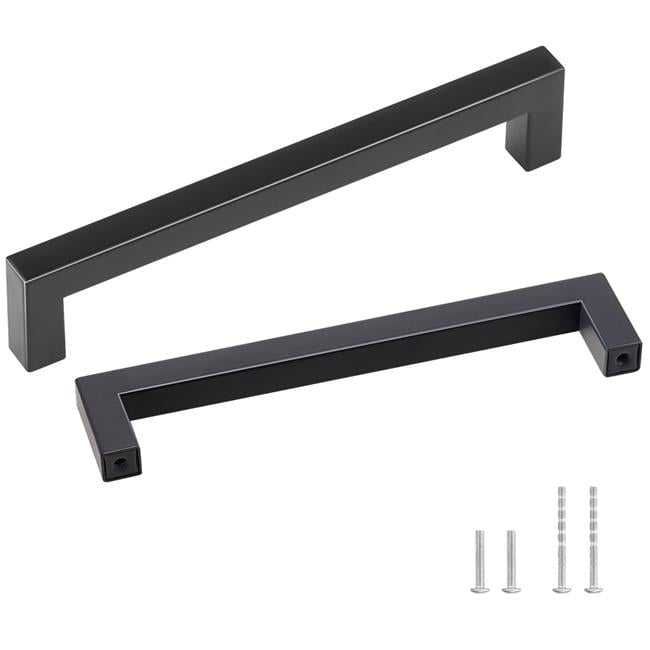 6.3 in. Stainless Steel Kitchen Square Cabinet Handles Pulls, Matte ...