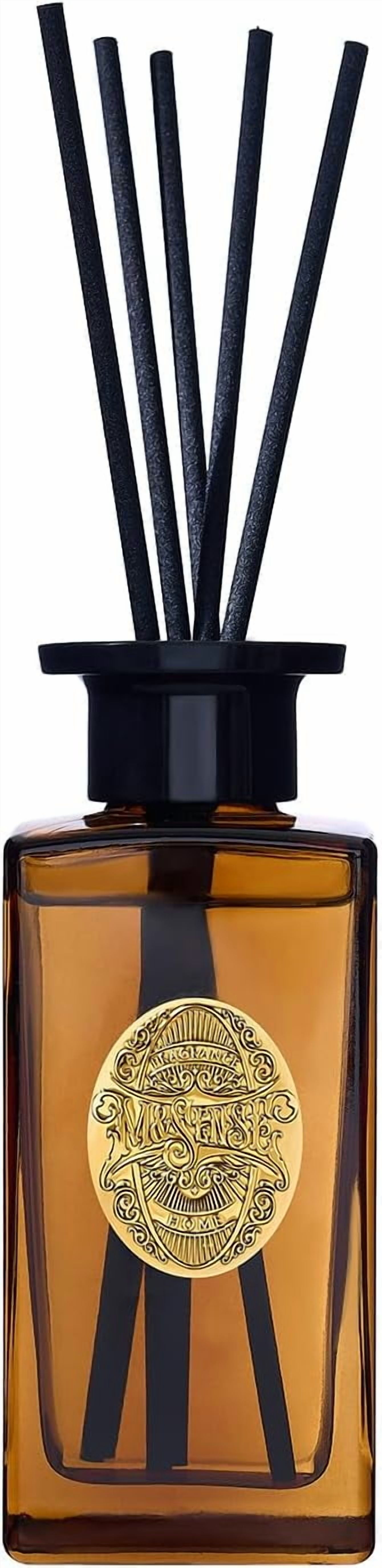 6.3 oz Large Reed Diffuser Set | Tobacco Teakwood Scent Oil Diffuser ...