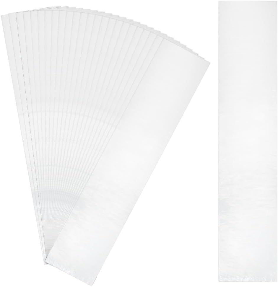 6×30inch 60 Pack Poster Bags 2.3 Mil Long Open-Ended Plastic Sleeves ...