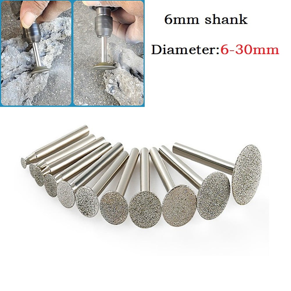 6-30Mm Diamond Burr Carving Grinding Bit 6Mm Shank For Stone Marble ...