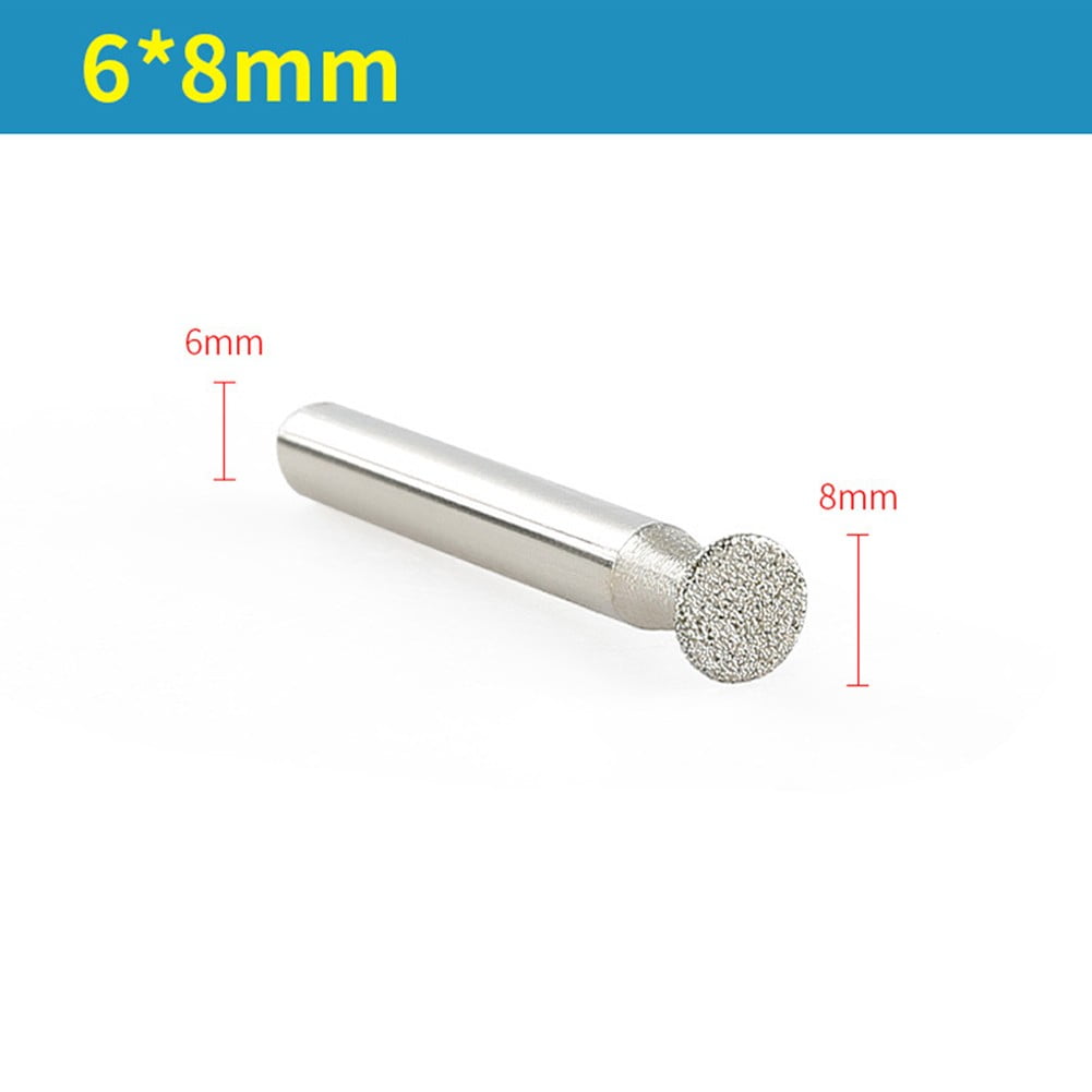 6-30MM Diamond Burr Carving Grinding Bit 6MM Shank for Stone Marble ...