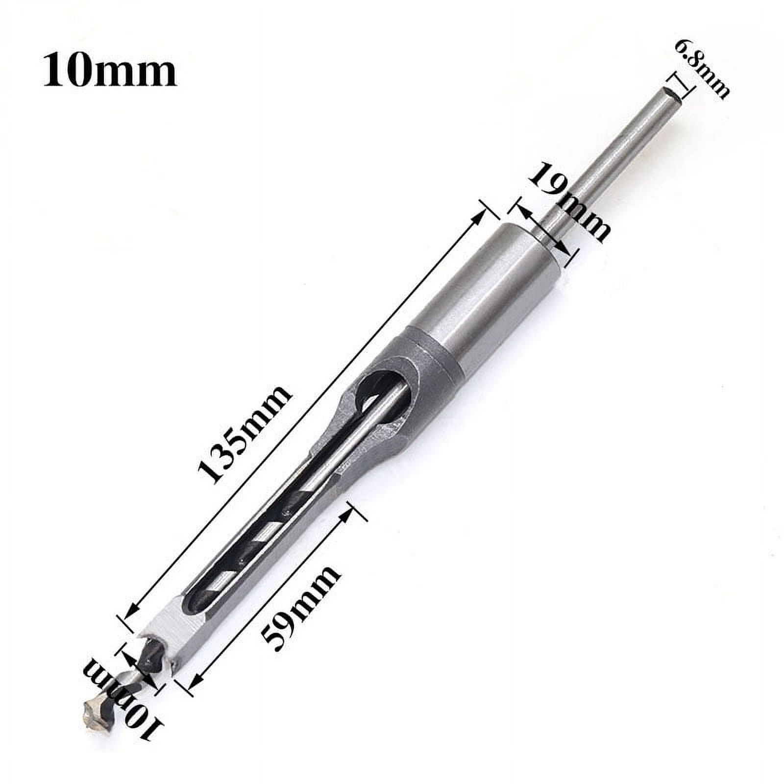 6-30mm Woodworking Square Hole Drill Bit Auger Mortising Chisel ...