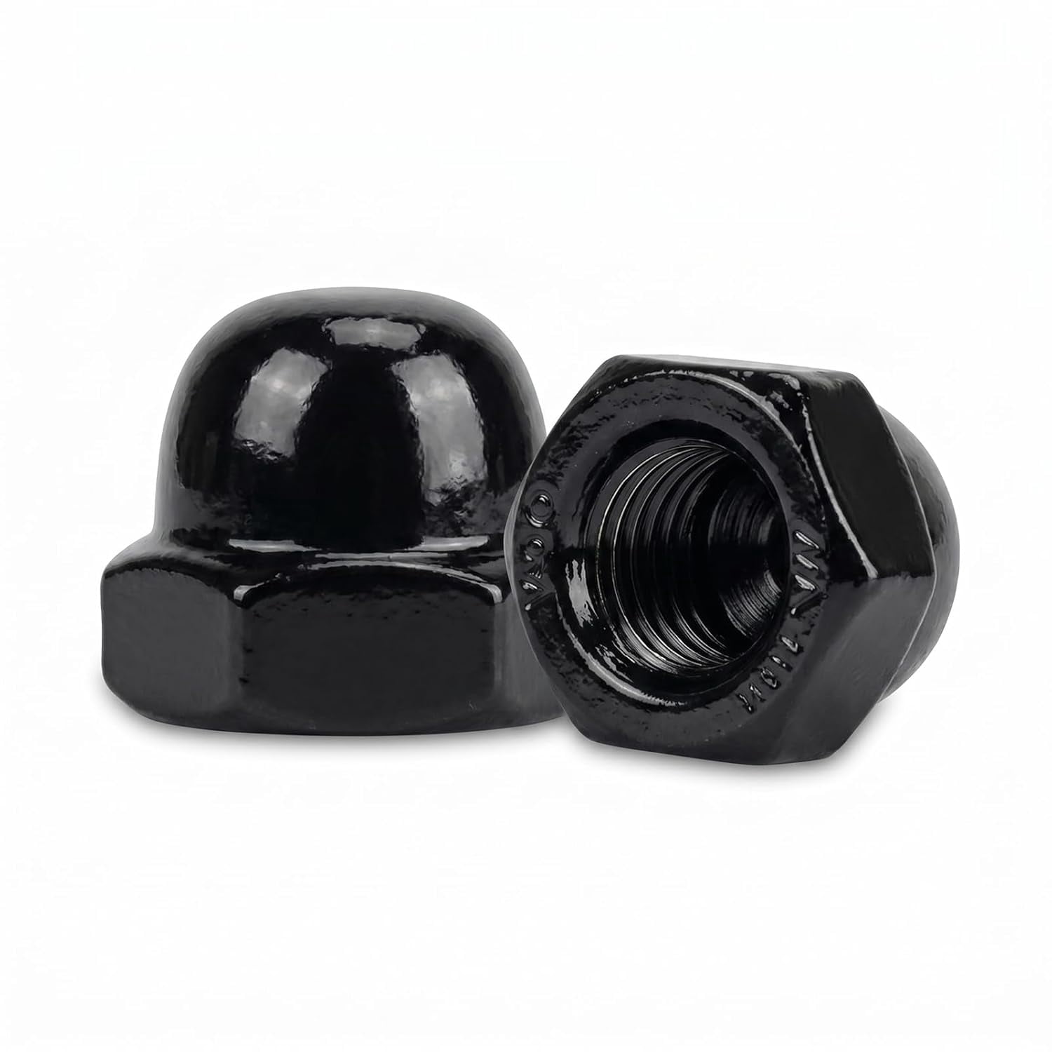 #6-32 Acorn Cap Nuts, Black Stainless Steel 18-8 (304) Acorn Cap Nuts ...
