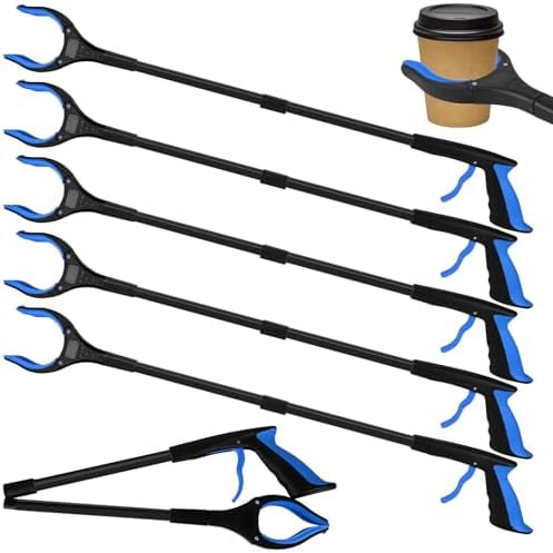 6 32 Inch Commercial Trash Grabber for Assist, Lightweight Reacher with ...