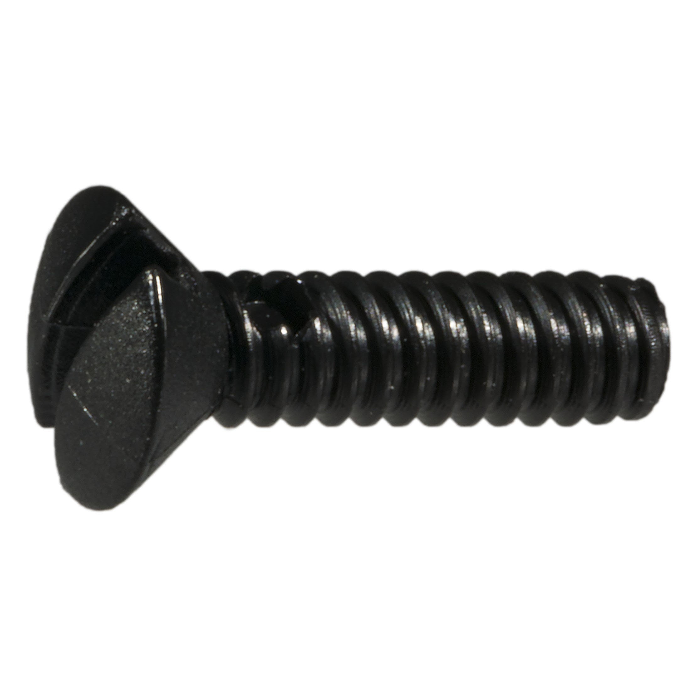 #6-32 x 1/2" Black Slotted Oval Coarse Threaded Switch Plate Screws (25 ...