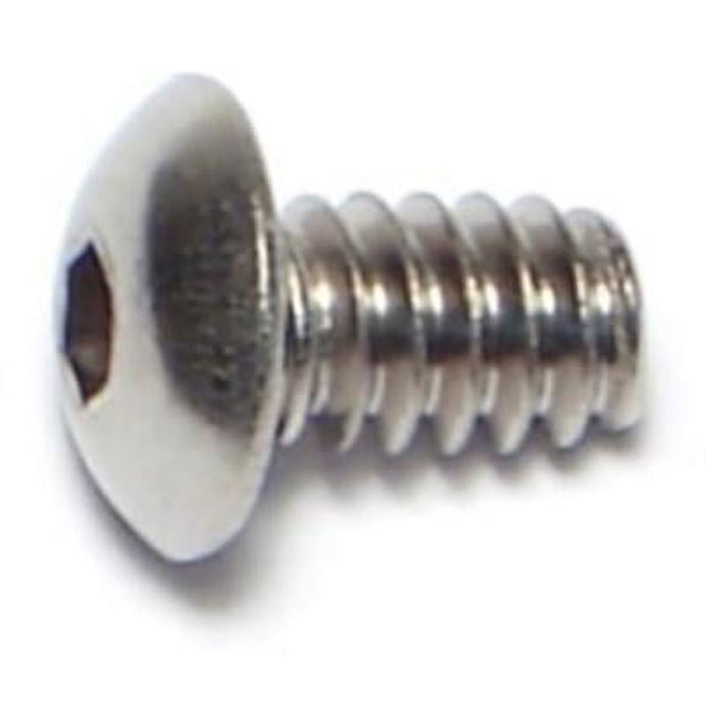 #6-32 x 1/4" 18-8 Stainless Button Head Socket Cap Screws SCSBSS-057 ...